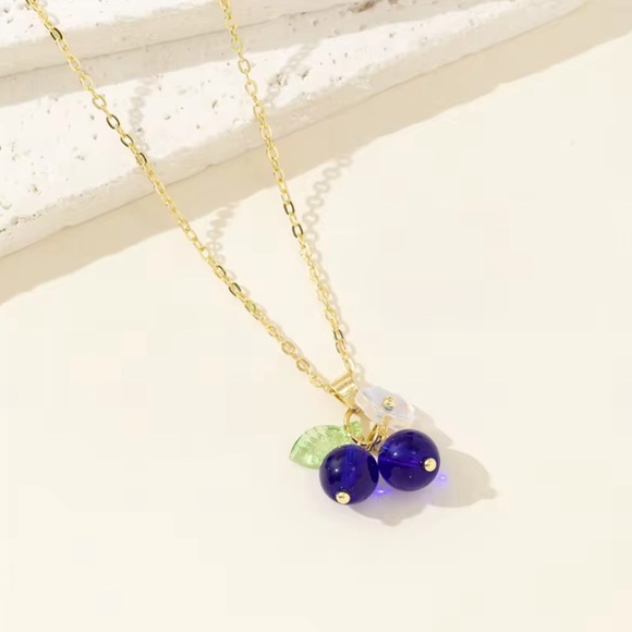 Jewelry | Blueberry Necklace | Poshmark